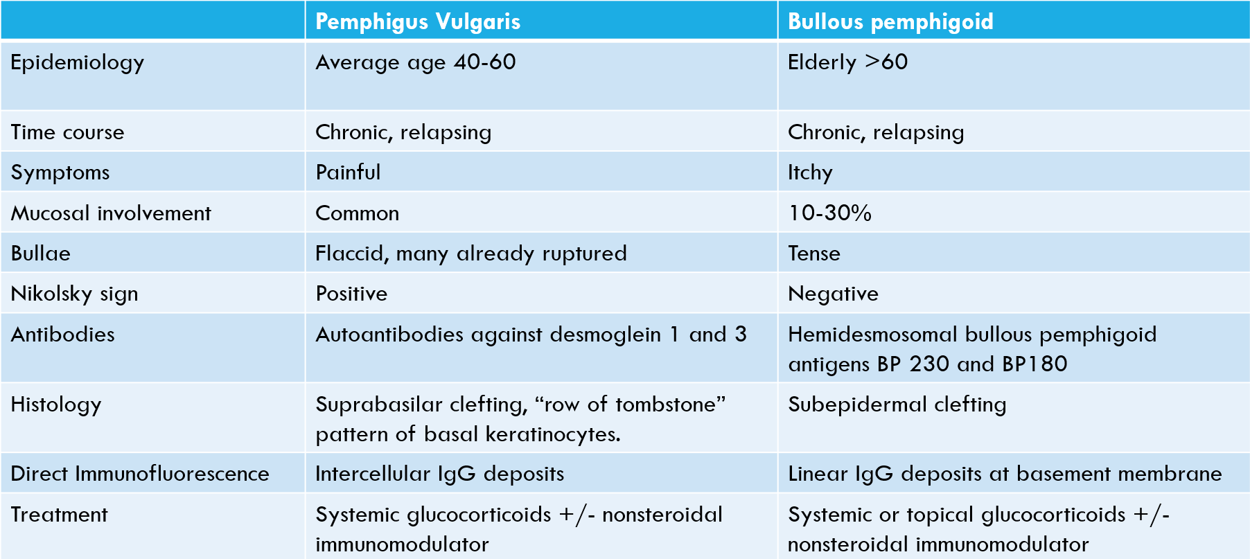 Pemphigus Vulgaris and Bullous Pemphigoid | SCVMC IM Chief Resident Blog